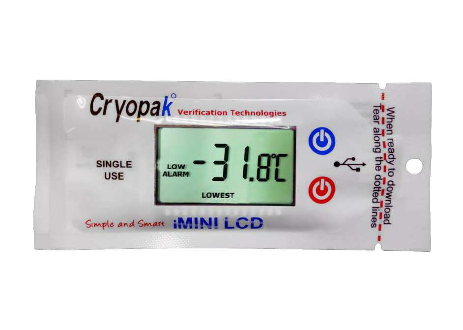 iMINI LCD Single Use Data Logger - Biomap Limited